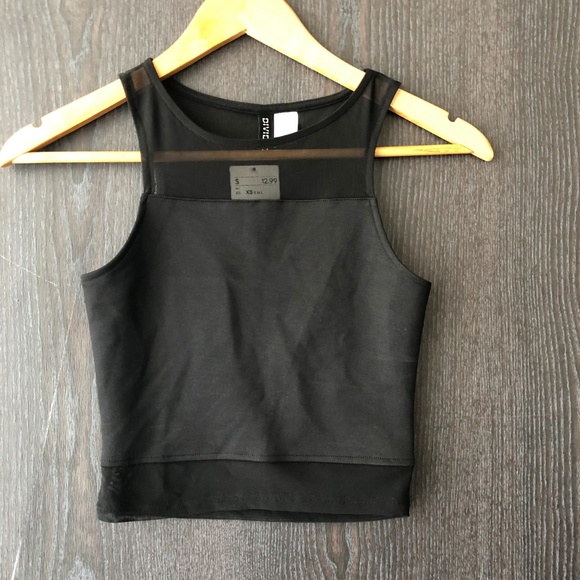 H&M | Tops | Hm Mesh Crop Tank Nwt | Poshmark
